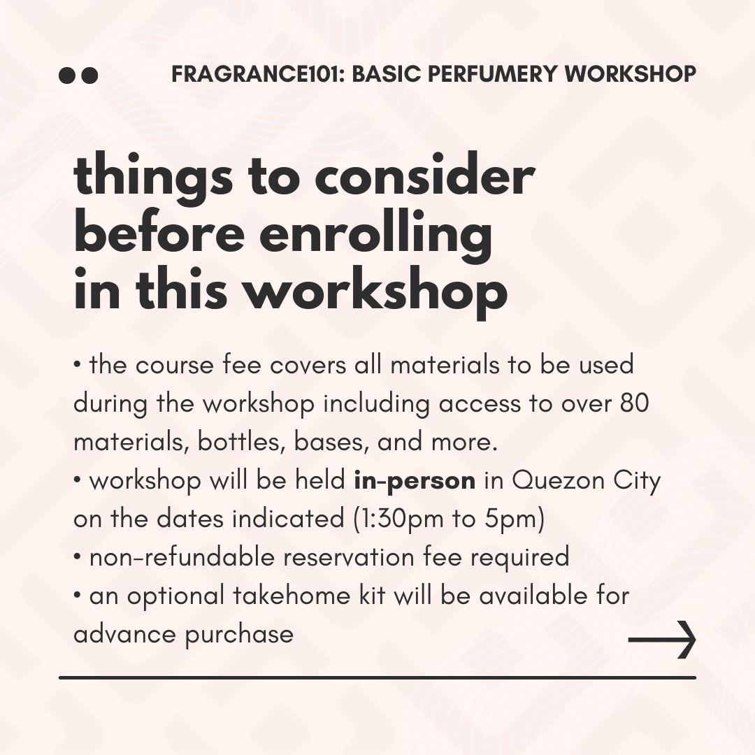 Fragrance101: Basic Perfumery & Fragrance Appreciation Workshop – BC ...